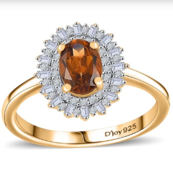 D'JOY | Jewelry | Premium Golden Turkizite And White Diamond 15 Ctw ...